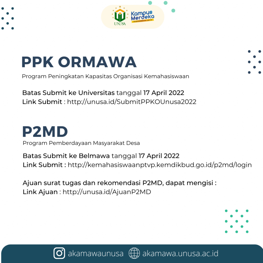 INFORMASI PPKO dan P2MD – Akademik dan Kemahasiswaan