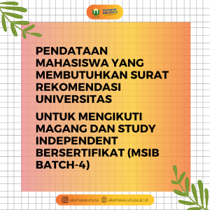 Pendataan Mahasiswa Yang Membutuhkan Surat Rekomendasi Universitas ...