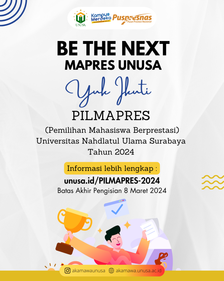 Pemilihan Mahasiswa Berprestasi (PILMAPRES) Universitas Nahdlatul Ulama Surabaya Tahun 2024