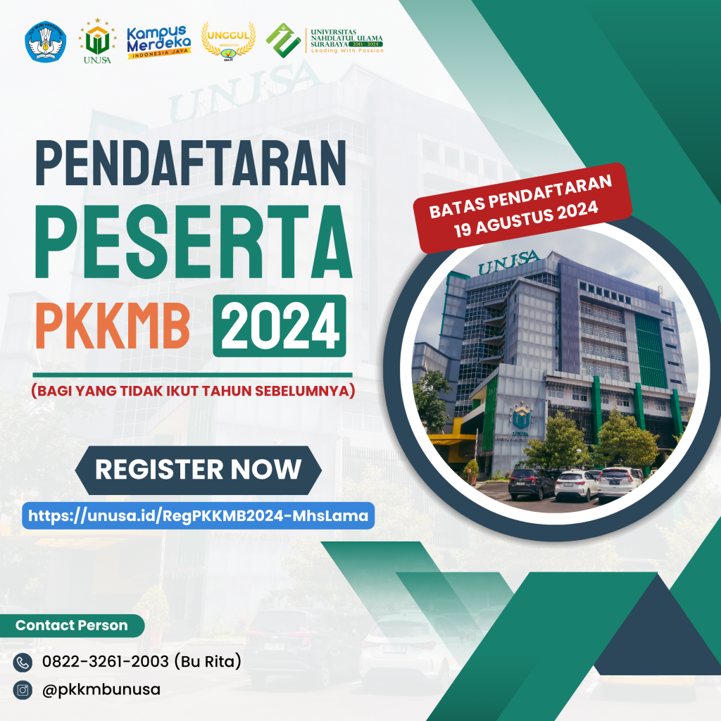Pendaftaran PKKMB 2024 bagi Mahasiswa Lama
